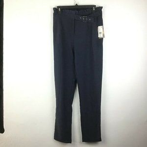 BeBop | Pants & Jumpsuits | Bebop Ruffled Belted Pants Navy Blue Large ...